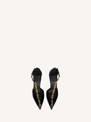 Balmain Sync Patent Leather Stilettos - Black