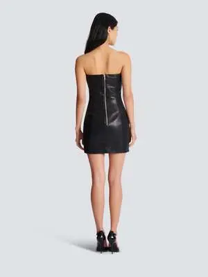 Balmain Bustier Dress With Anthem Belt