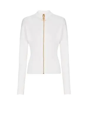Balmain Zip Up Knitwear For Women