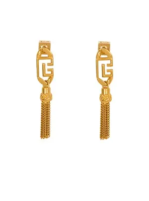 Balmain Sync Pb Pendant Brass Earrings - Gold