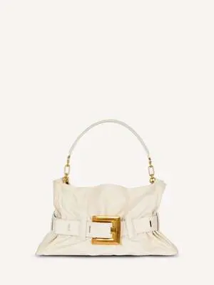 Balmain Medium Anthem Shoulder Bag White