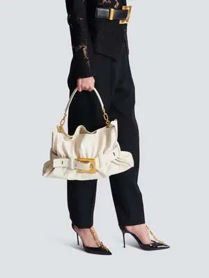 Balmain Medium Anthem Shoulder Bag - White