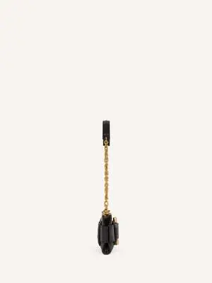 Balmain Anthem Calfskin Leather Clutch - Black