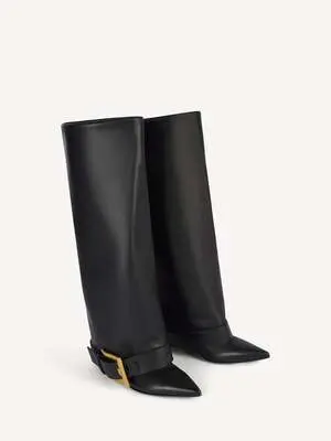 Balmain Anthem Calfskin Leather Boots