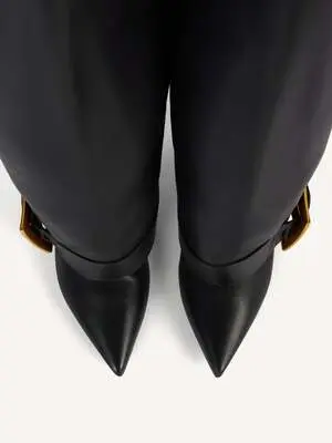 Balmain Anthem Calfskin Leather Boots