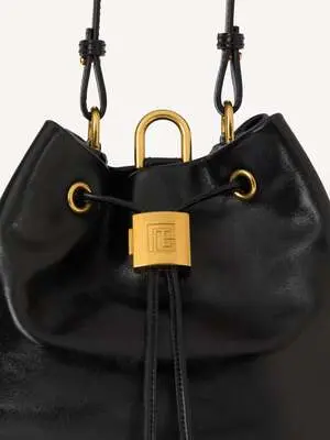 Balmain Pulse Calfskin Leather Backpack - Black