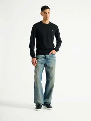Balmain Fine Silk And Cotton Jumper - Black