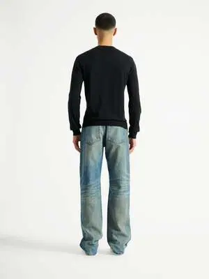 Balmain Fine Silk And Cotton Jumper - Black