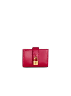 Balmain Pulse Leather Purse - Pink