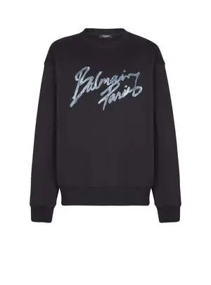 Balmain Printed Cotton Sweatshirt