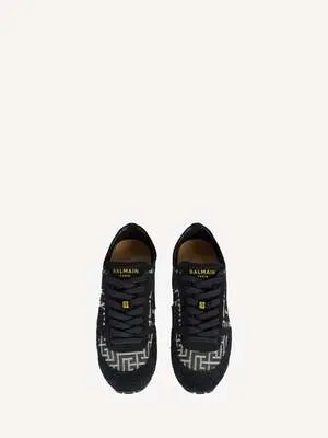 Balmain Racer Monogram Jacquard Sneakers