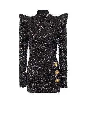Balmain Sequined Cocktail Dresses