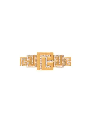Balmain 3d Pb Brooch With Crystals - Gold