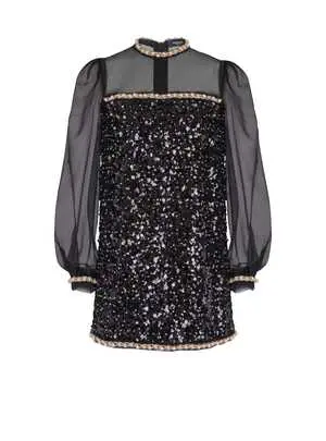 Balmain Metallic Cocktail Dresses