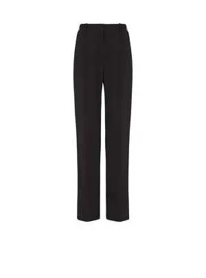 Black Crepe Trousers