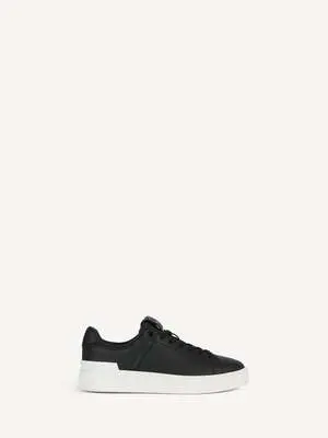 Balmain B-court Calfskin Trainers - Black