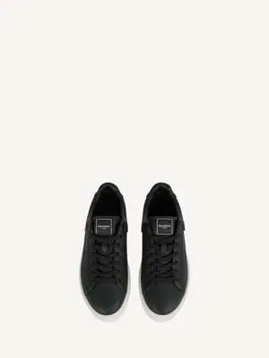 Balmain B-court Calfskin Trainers - Black