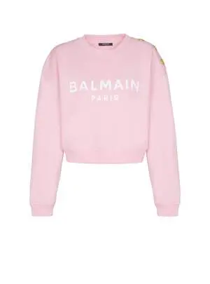 Balmain Button Detailed Sweatshirts Hoodies For Women
