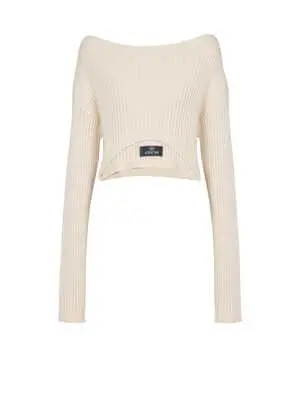 Balmain Boatneck T-shirts For Women