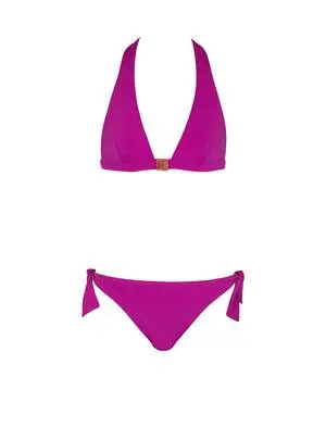 Balmain Two-piece Pb Logo Swimsuit - Purple