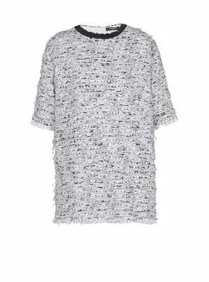 Balmain Tweed Loose T-shirt