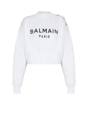 Balmain Printed Sweatshirt - White