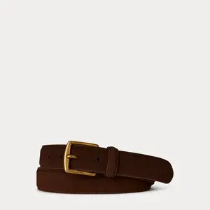Ralph Lauren Suede Dress Belt - Dark Brown