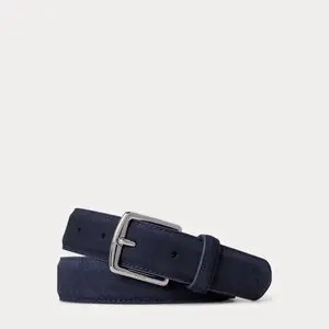 Ralph Lauren Suede Dress Belt - Newport Navy
