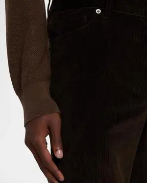 Zegna Cashco Corduroy Slim Five-pocket Pants - Brown
