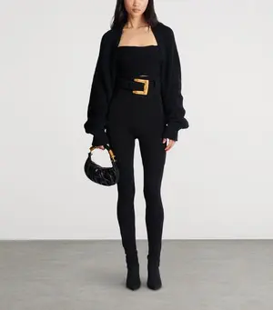 Balmain Slim-fit Stretch Belted Trousers