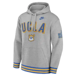 Nike Ucla Legacy Retro College Pullover Hoodie - Grey