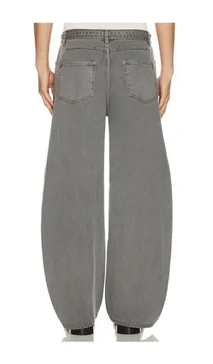 LE17SEPTEMBRE Garment Dyed Curved Jeans
