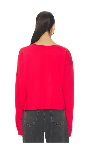 Daydreamer Game Day Meet & Greet Long Sleeve Top - Fire Red