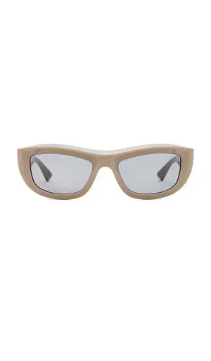 Bottega Veneta Avantgarde Ribbon Sunglasses - Brown & Grey