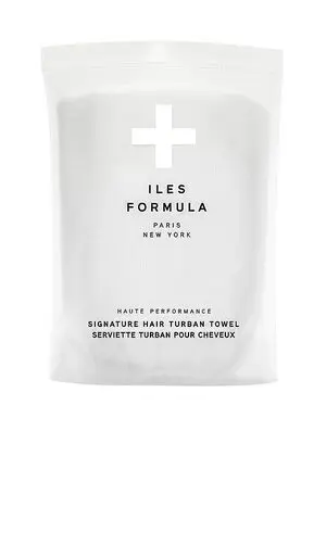ILES FORMULA Signature Hair Turban Towel - White
