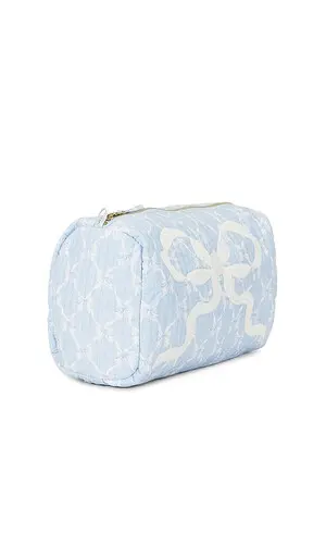 LoveShackFancy Octavia Pouch With Bow - Chilled Blue