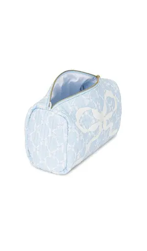 LoveShackFancy Octavia Pouch With Bow - Chilled Blue