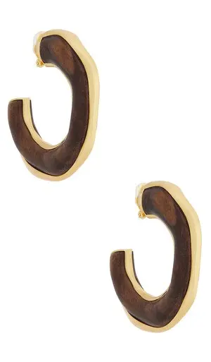 Cult Gaia Madeira Earring - Walnut