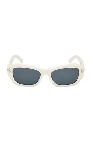 Emilio Pucci Geometric Sunglasses - Shiny White & Blue