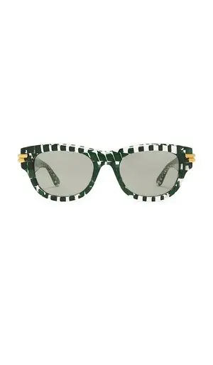 Bottega Veneta Bold Ribbon Sunglasses - Green
