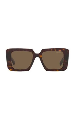 Brown Square Sunglasses