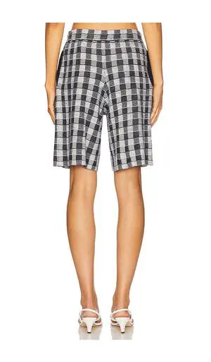 Guest In Residence Gingham Bermuda Shorts - Midnight Combo