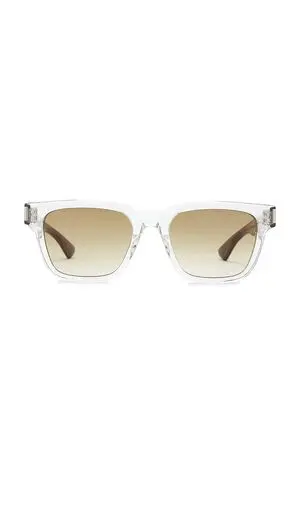Saint Laurent Rectangular Sunglasses Crystal & Brown