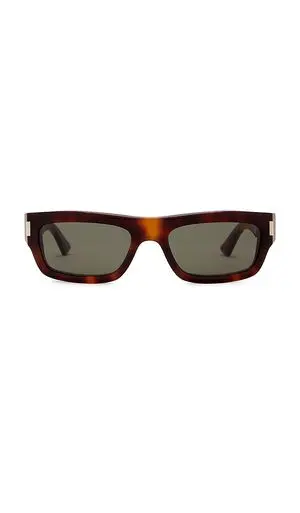 Saint Laurent Rectangular Sunglasses - Havana & Grey