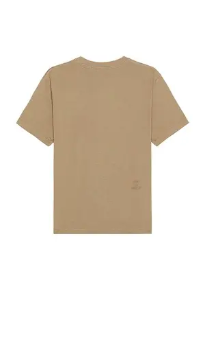 FRAME Logo Tee In Brown - Latte Brown