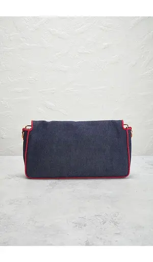 Undefined Fendi Denim Baguette Nm Shoulder Bag