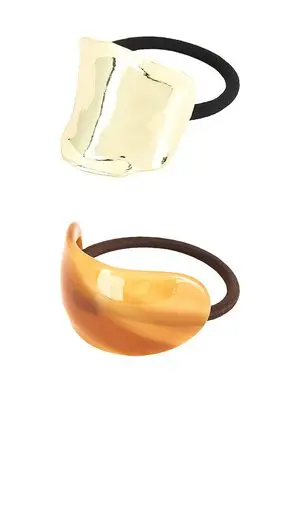 JORDAN ROAD Hair Cuff Set - Resin & 14k Gold Plated Brass
