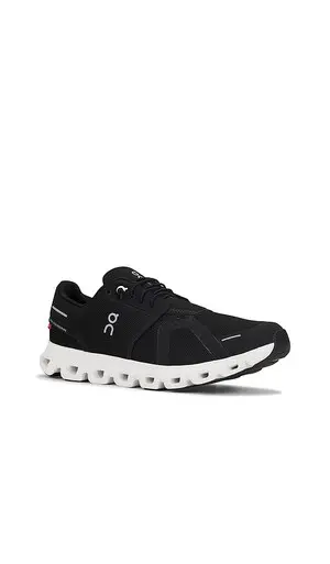 On Cloud 6 Sneakers - Black & White