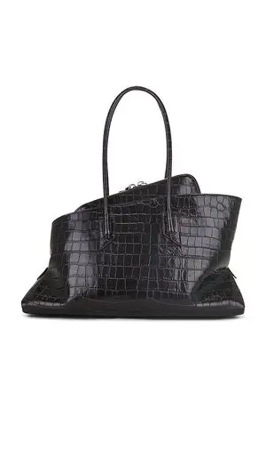 Attico La Passeggiata Top Handle Bag - Coffee