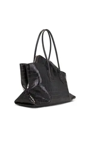Attico La Passeggiata Top Handle Bag - Coffee